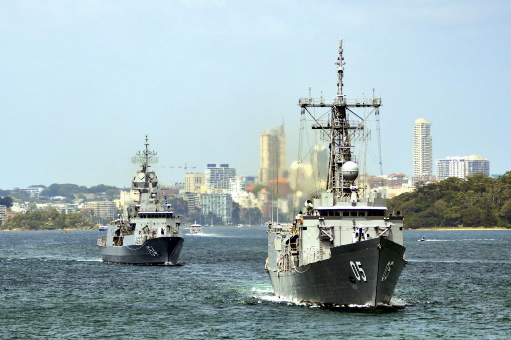 DEFENSE STUDIES: HMAS Anzac Gets Underway for Readiness Tests