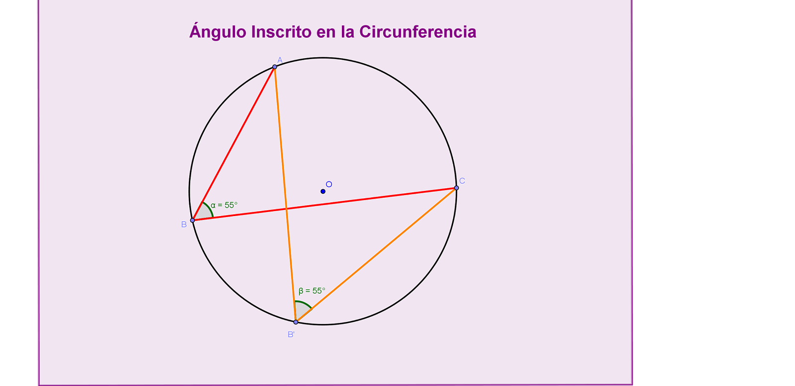 Geometría en el Entorno: Ángulo Inscrito en la Circunferencia
