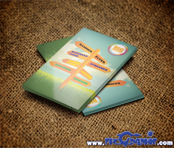 Fizgraphic: Design Business Card Untuk Bigbanner Enterprise
