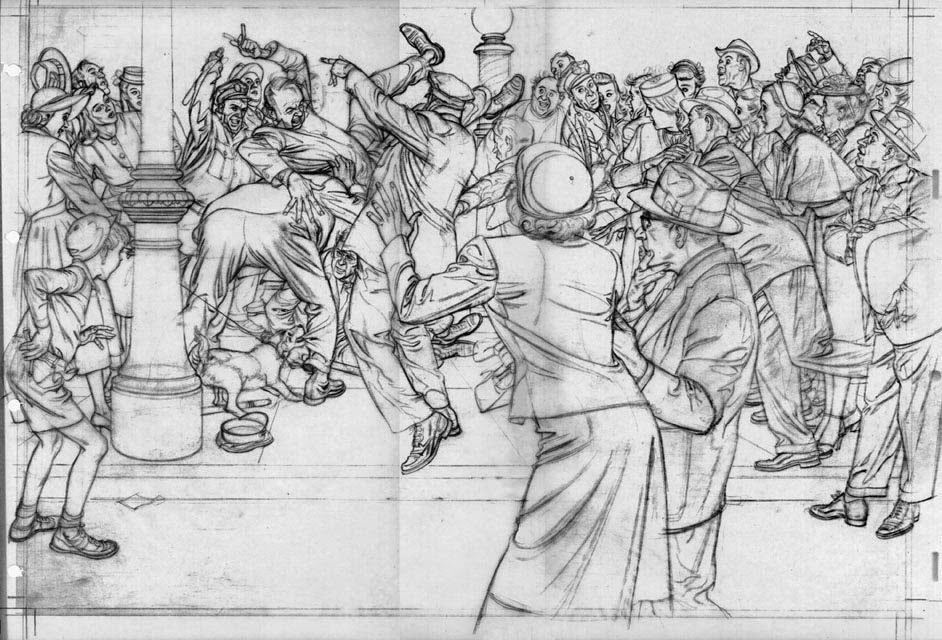 Art Contrarian: Albert Dorne: Crowd-Scene Illustrator