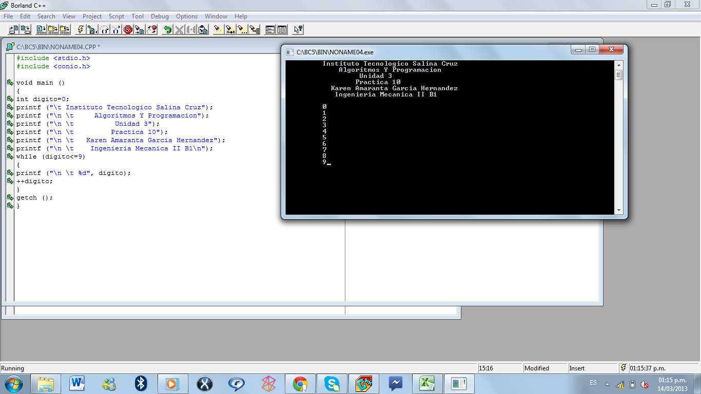 Algoritmos Y Programación: Práctica 10 - Unidad 3