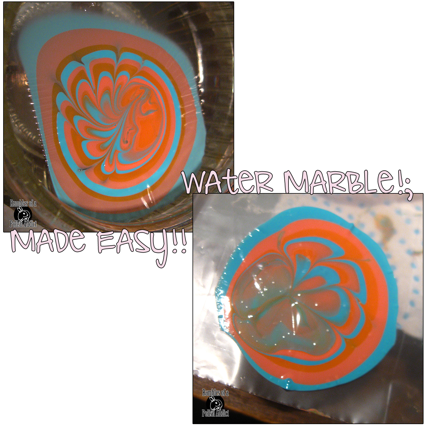 Water marbling made easy! SAY WHAAAT? | Rambles of a Polish Addict