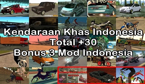 Kendaraan Khas Indonesia | GTAind - Mod GTA Indonesia