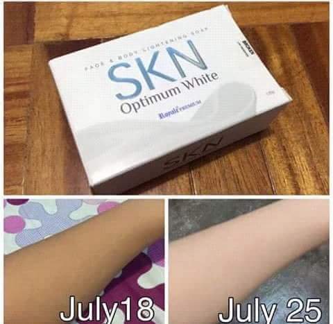 SKN OPTIMUM WHITE Face And Body Lightening Soap by Royale 135 grams