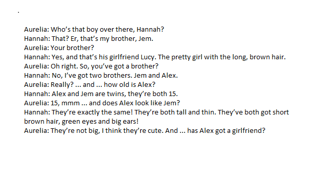 ENGLISH 2: DESCRIBING PEOPLE (CONVERSATION 3)