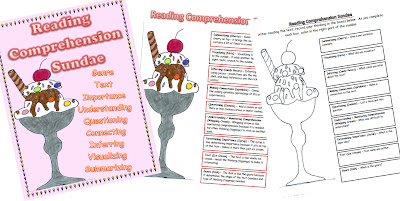 Reading Comprehension Sundaes | RUNDE'S ROOM