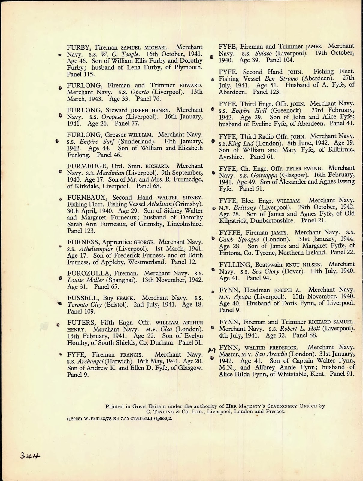 Rhymes With Fyfe: Fyfe Family