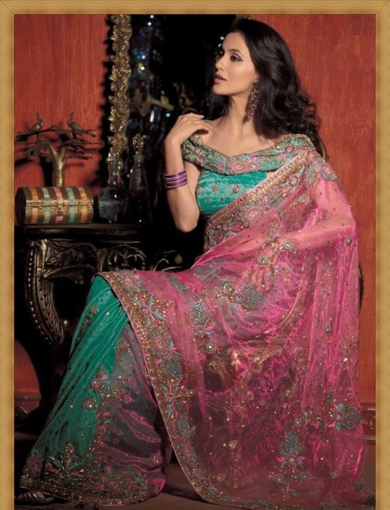 Fashion Girl: Modern & Beautiful Party Wear Sarees Pics