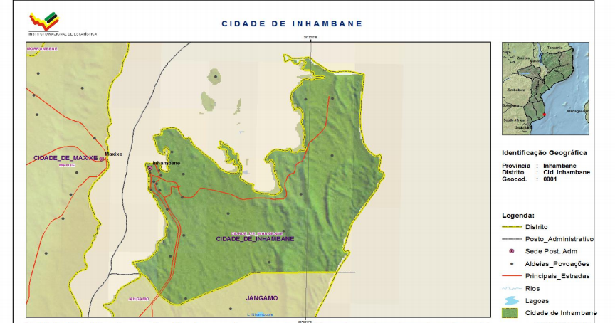 Blog de Geografia: Mapa - Cidade de Inhambane, Moçambique