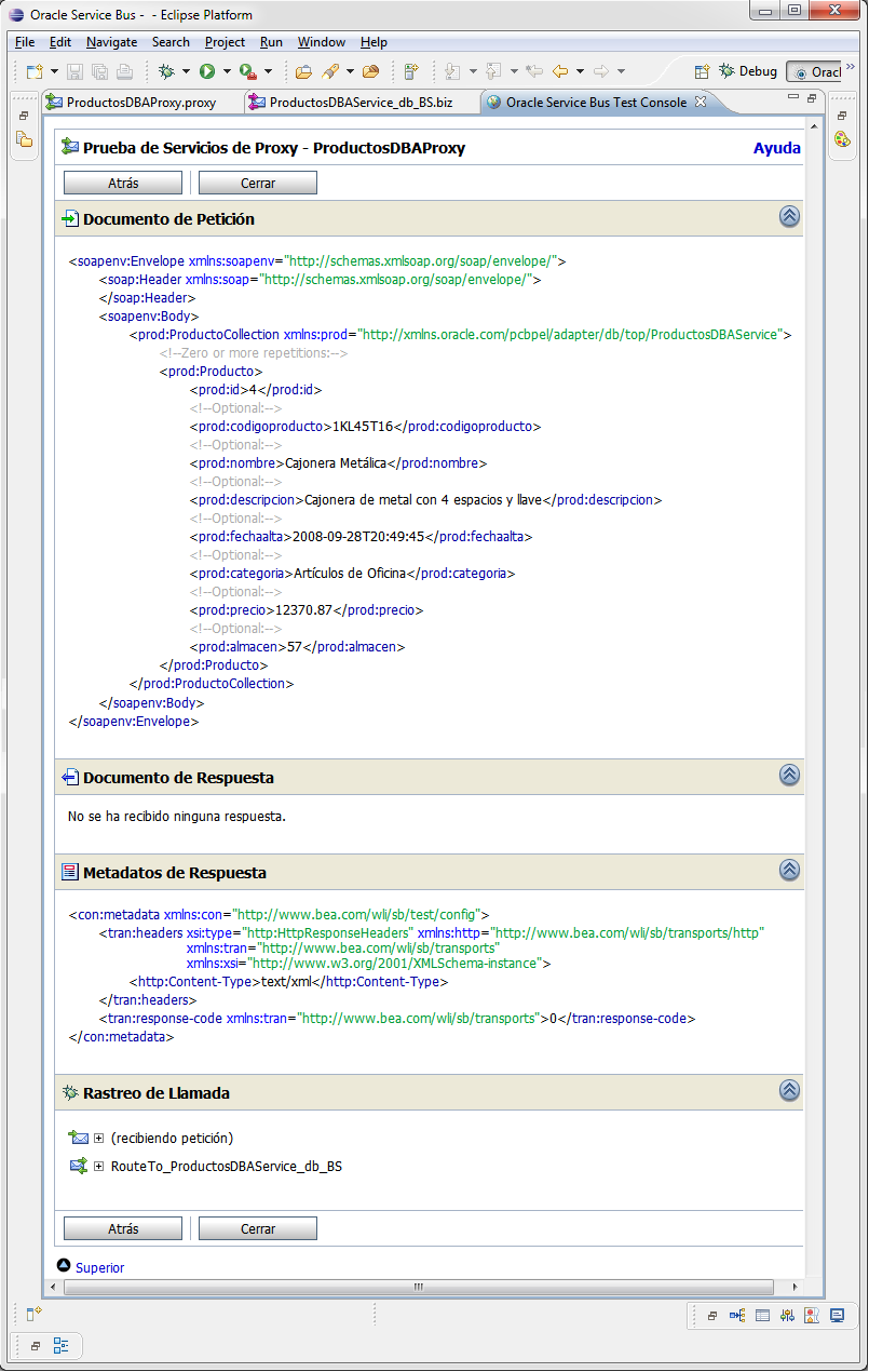 Crear un DBAdapter en OSB 11g