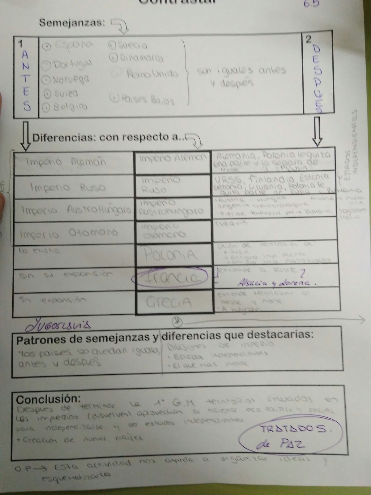 2º DESTREZA DE PENSAMIENTO : COMPARA Y CONTRASTA