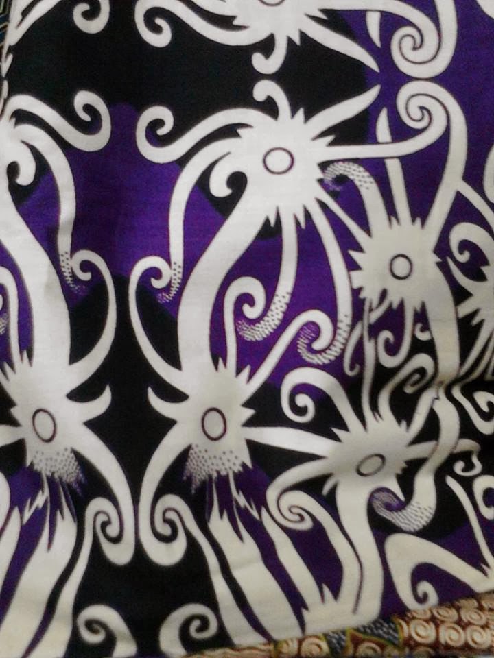 Batik Motif Dayak Khas Kalimantan, : BATIK MOTIF DAYAK BAHAN KATUN
