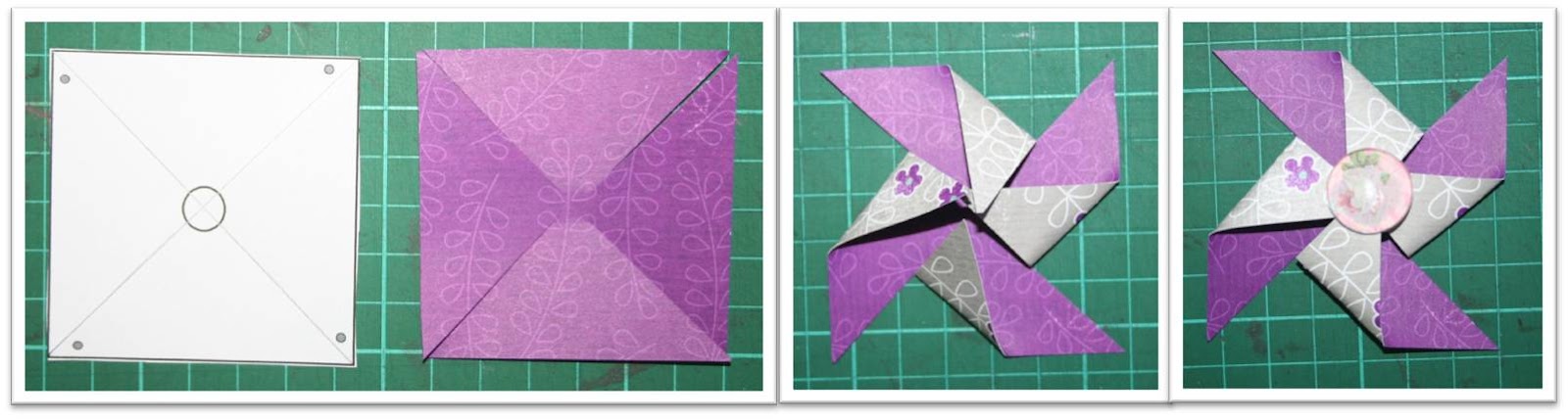 Homespun Scrapbooking: TUTORIAL: Reinventing the PINWHEEL