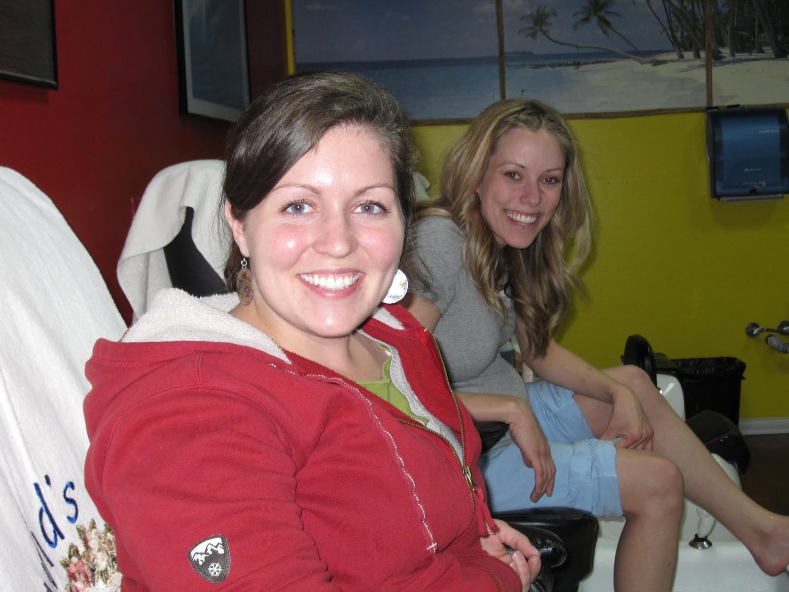 Reynolds Family: Pedicure fun with friends