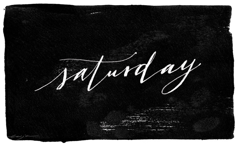 ESPIRALES WHIMSICALES: Hand Lettering Week - Saturday