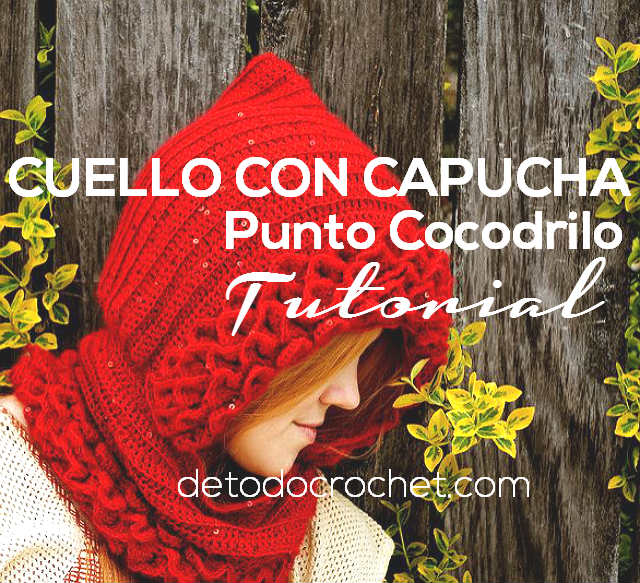 Capucha en punto cocodrilo / Paso a paso