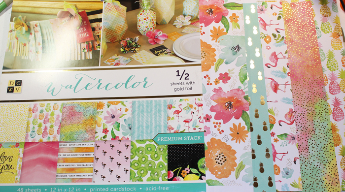 Creatively Savvy: Tropical gorgeousness! DCWV Watercolor Stack