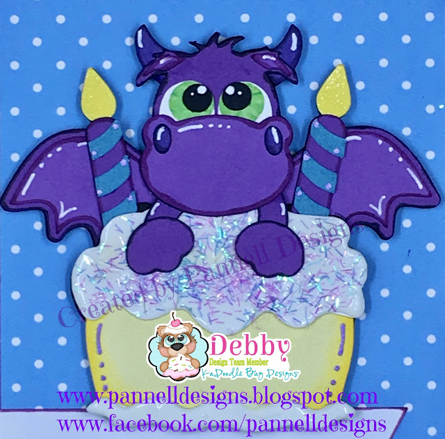Pannell Designs - Paper Crafting: Dragon Crashing Over Birthday Cake ...