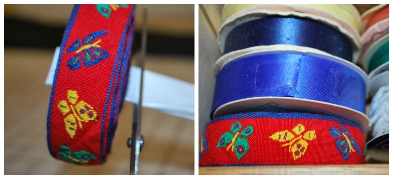 Joy's Jots, Shots & Whatnots: Ribbon Oraganization ~ A Recycling Tip