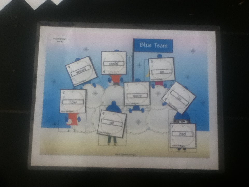 An Educator's Life: LET THE SNOWBALL (sight word) FIGHT BEGIN (and it's ...