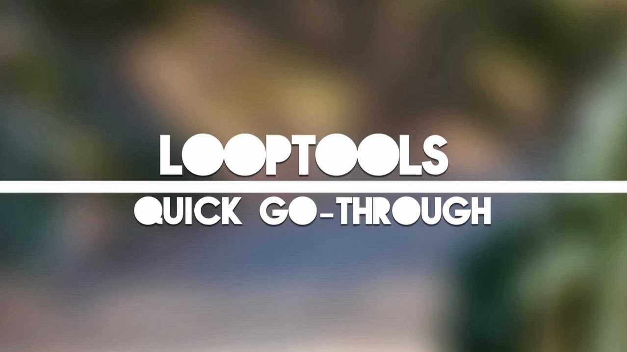 Blender-4d: Le script addon LoopTools dans Blender