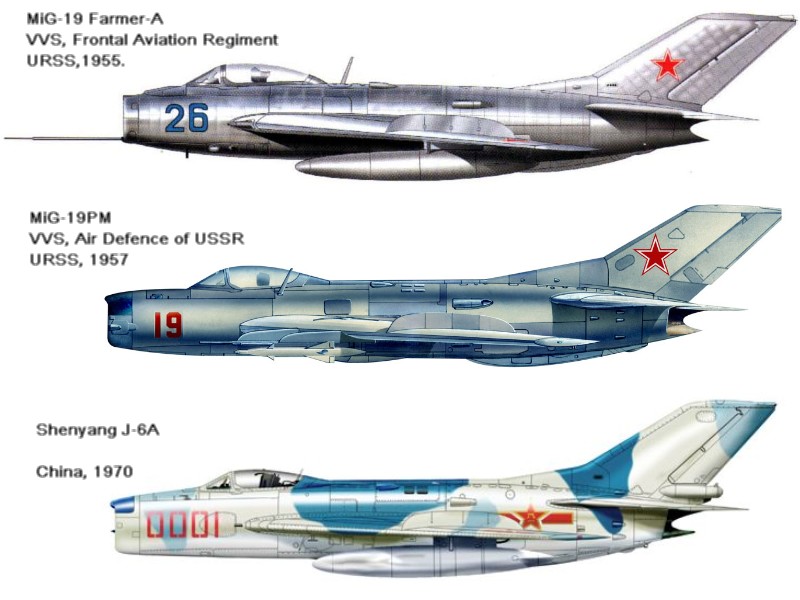 AVIÕES MILITARES: Mikoyan-Gurevich MiG-19 Farmer