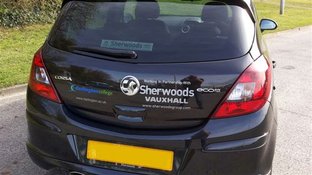 The Green I Signs Blog: vauxhall corsa courtesy car graphics supplied ...