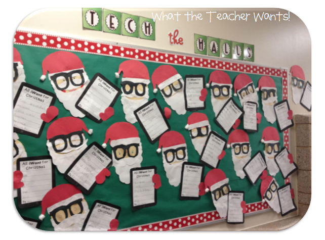 What the Teacher Wants!: Tech the Halls {What iWant for Christmas}