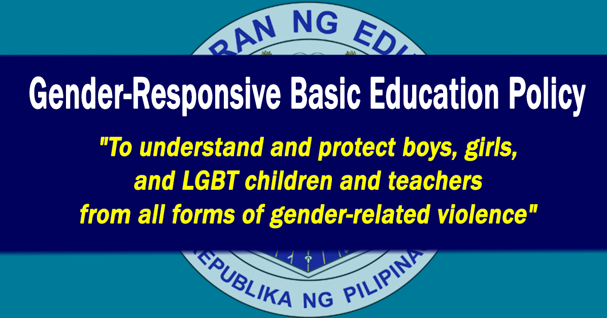 Gender-Responsive Basic Education Policy - DepedClick