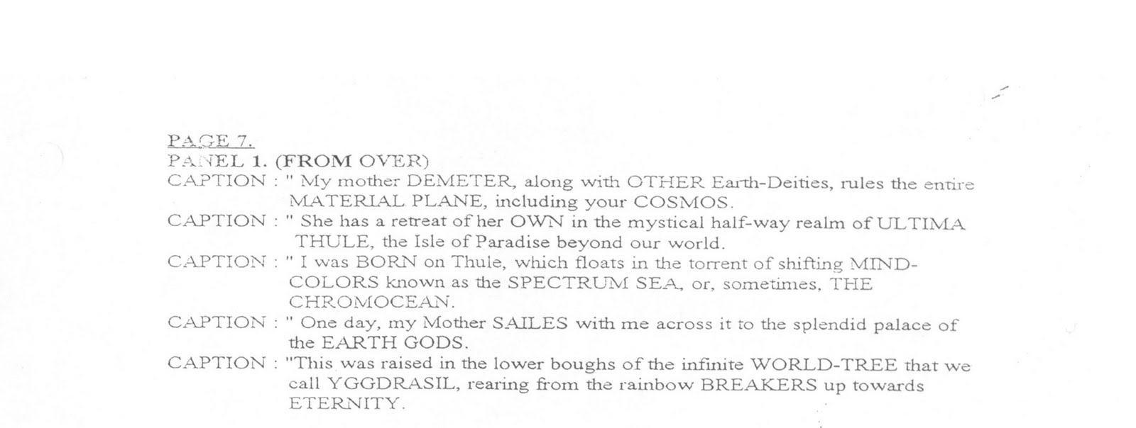 * ALAN MOORE WORLD *: Judgment Day Omega: script example