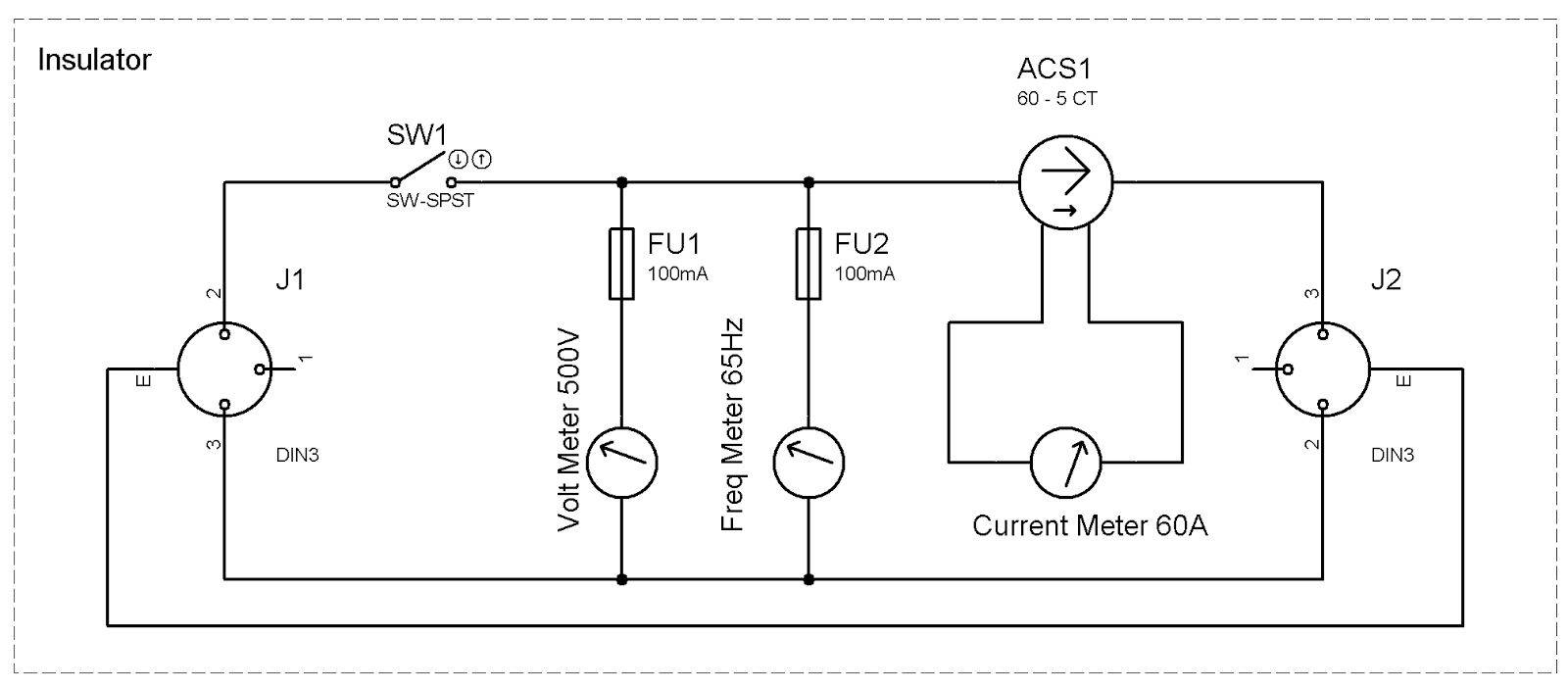 Analog AC Line Monitoring Box