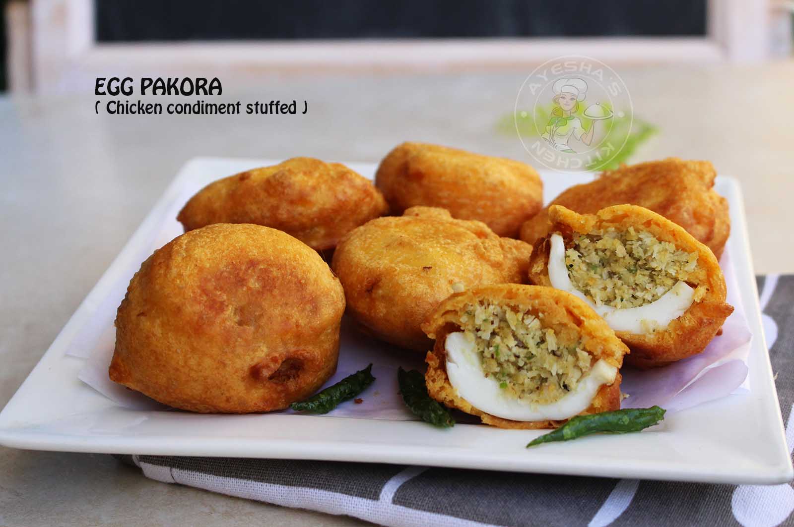 EGG SNACKS - CHICKEN CONDIMENT STUFFED EGG BAJJI