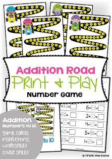 Addition Game - Addition Road | From the Pond