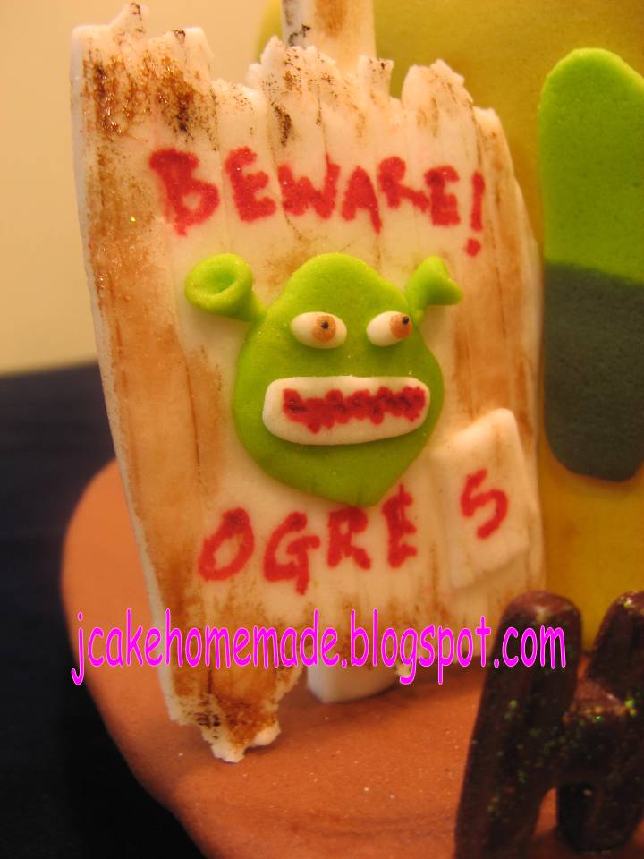 Jcakehomemade: Shrek birthday cake