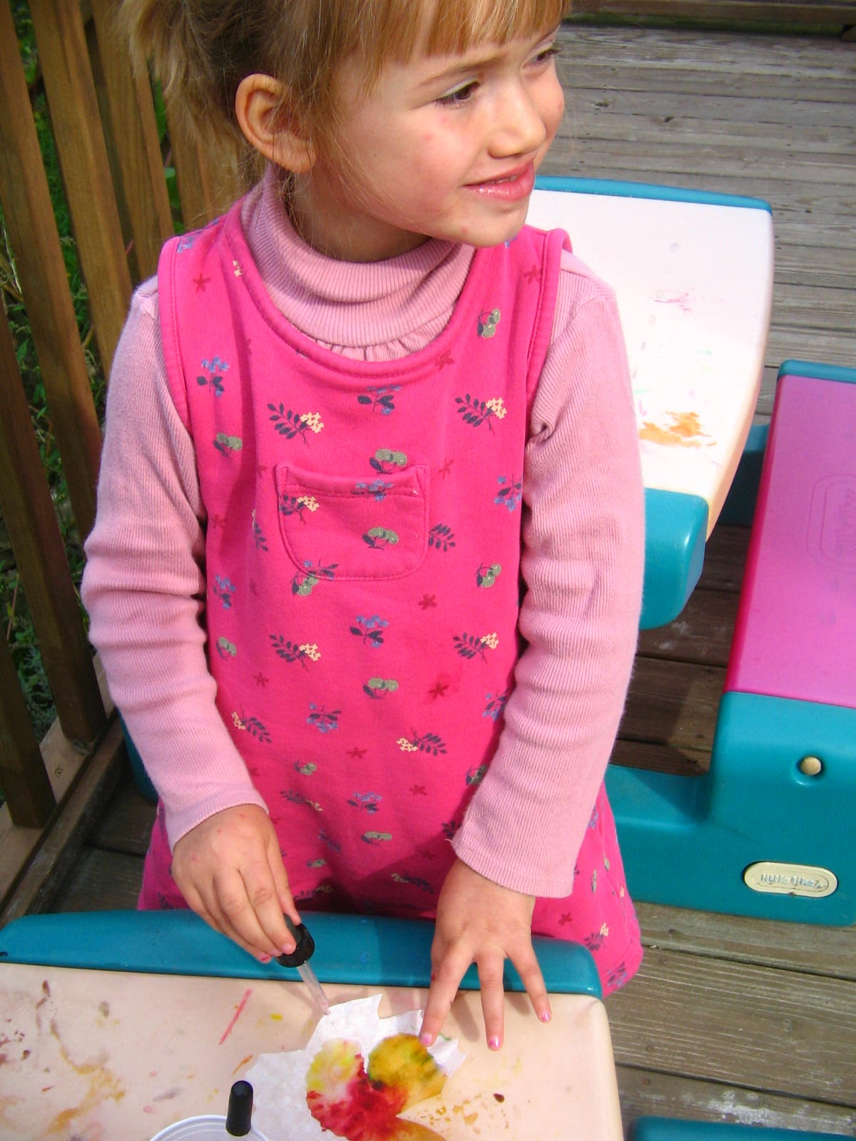 art and soul preschool: Using coffee filters to create a great tie-dyed ...