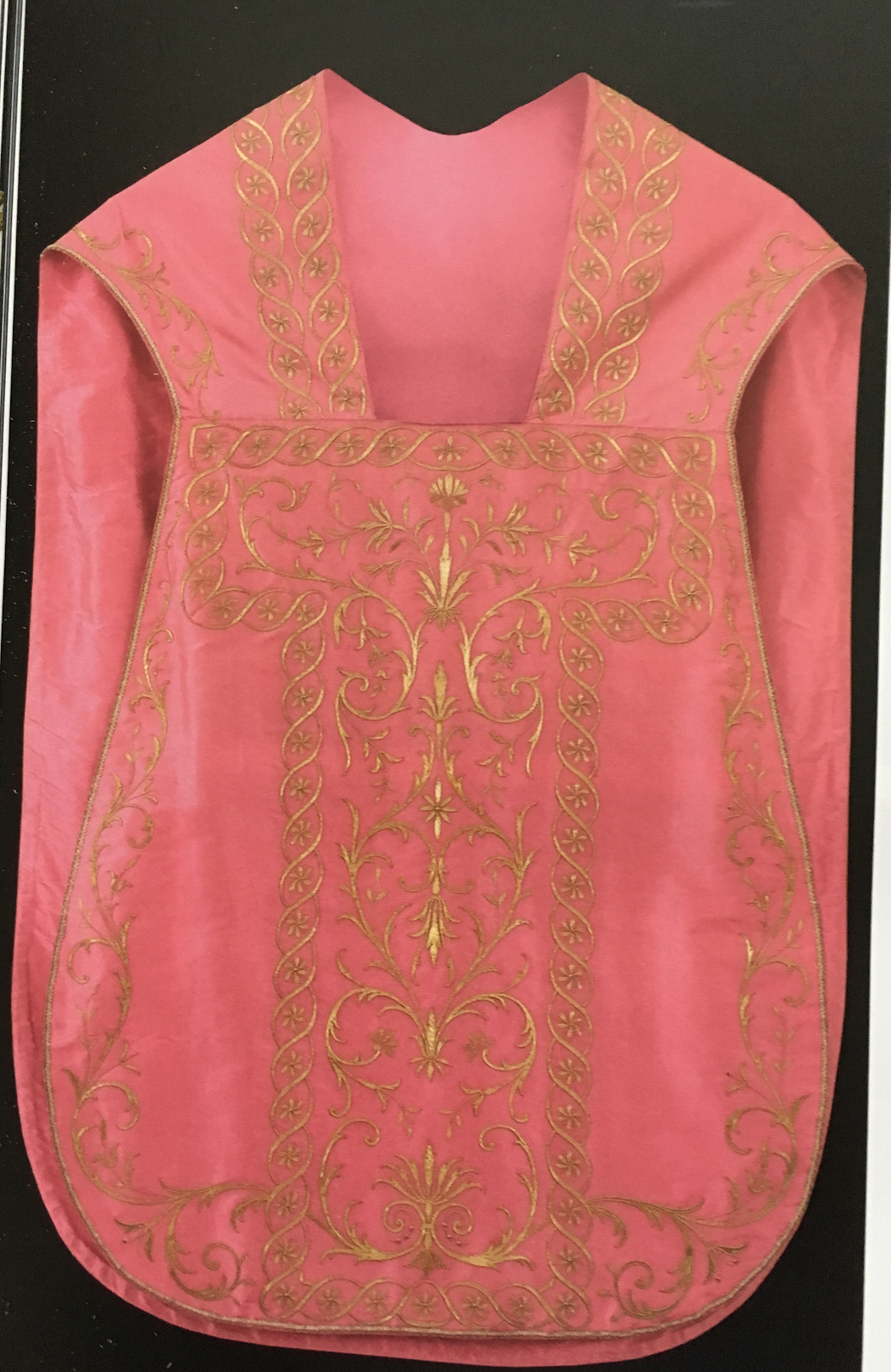 Rose Chasuble of Pius XI from the Papal Treasury ~ Liturgical Arts Journal