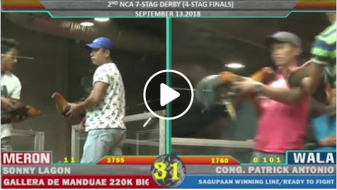 Engr. SONNY LAGON 'VS' Cong. PATRICK ANTONIO (2ND NCA 7-STAG DERBY 4 ...