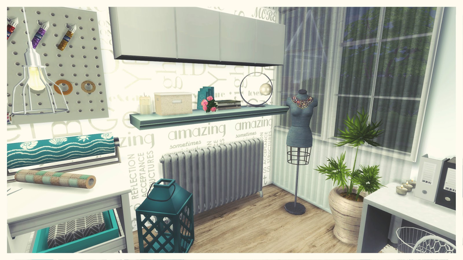 Sims 4 - Fashion Design Studio (Room + Mods for download) - Dinha