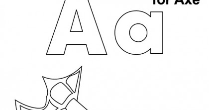 Letter Aa printable coloring pages | Kids coloring pages