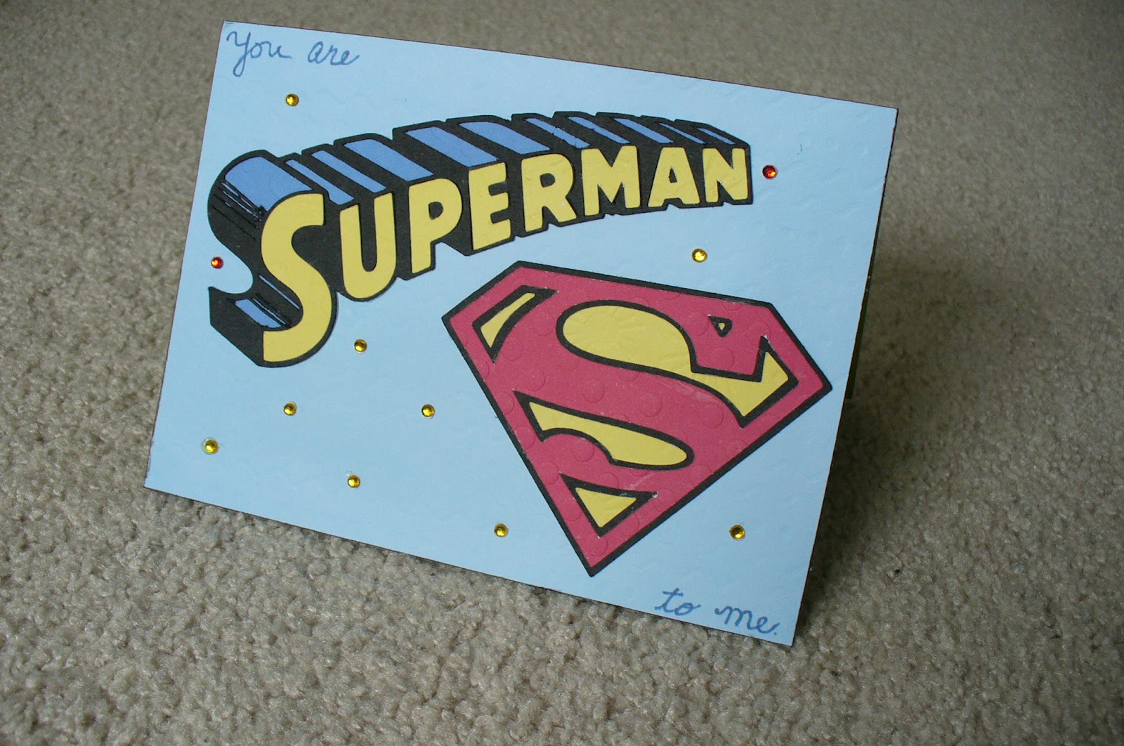 Afternoon Scrapper: Superman Card