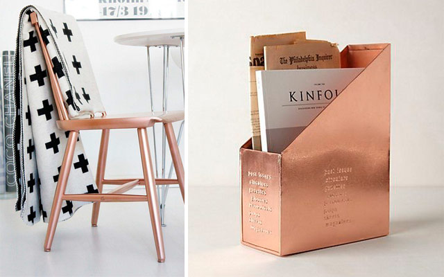 Marzua: El color metalizado en decoración