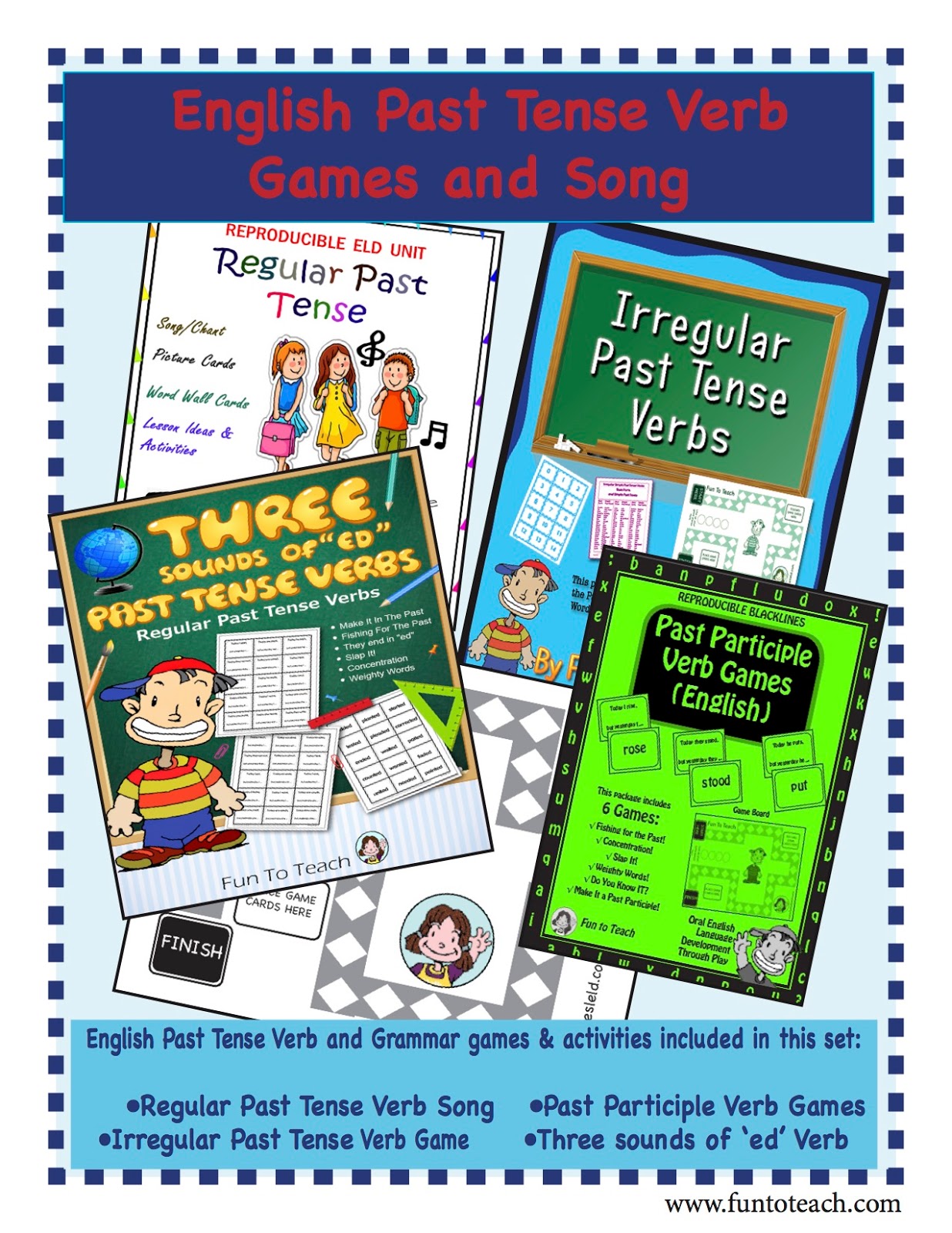 Fun To Teach ESL - Teaching English as a Second Language: ♥️ Past Tense ...