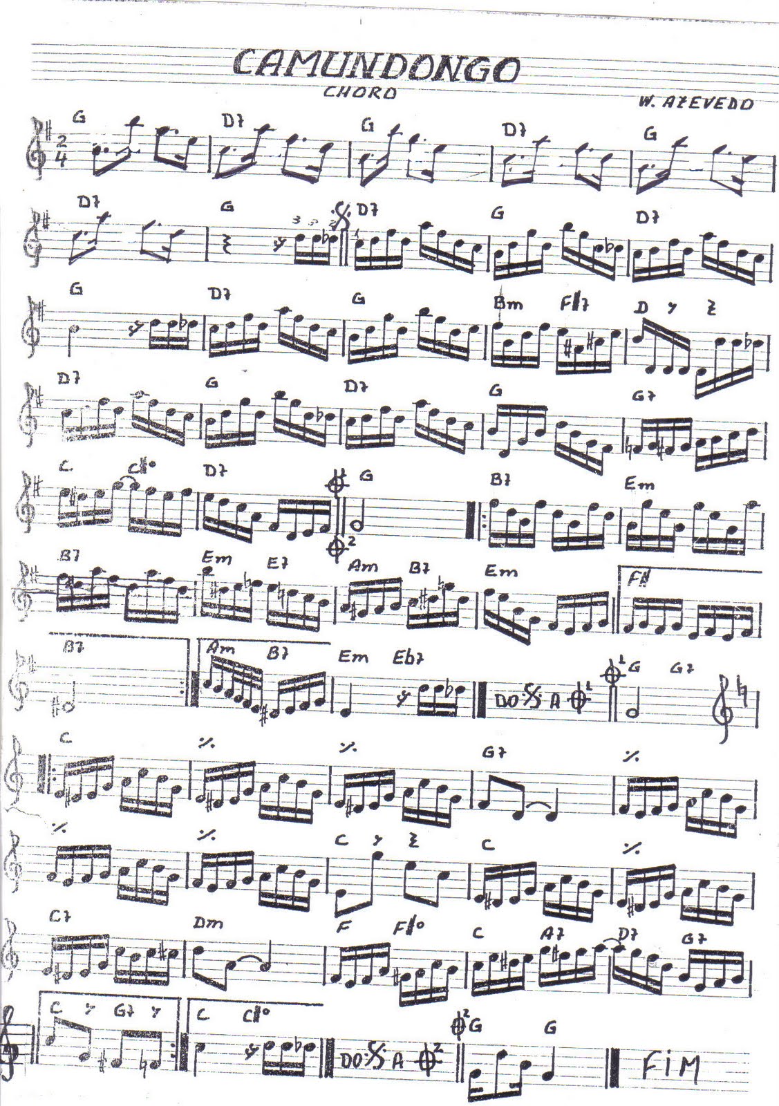 A Arte de Tocar: Partituras chorinhos