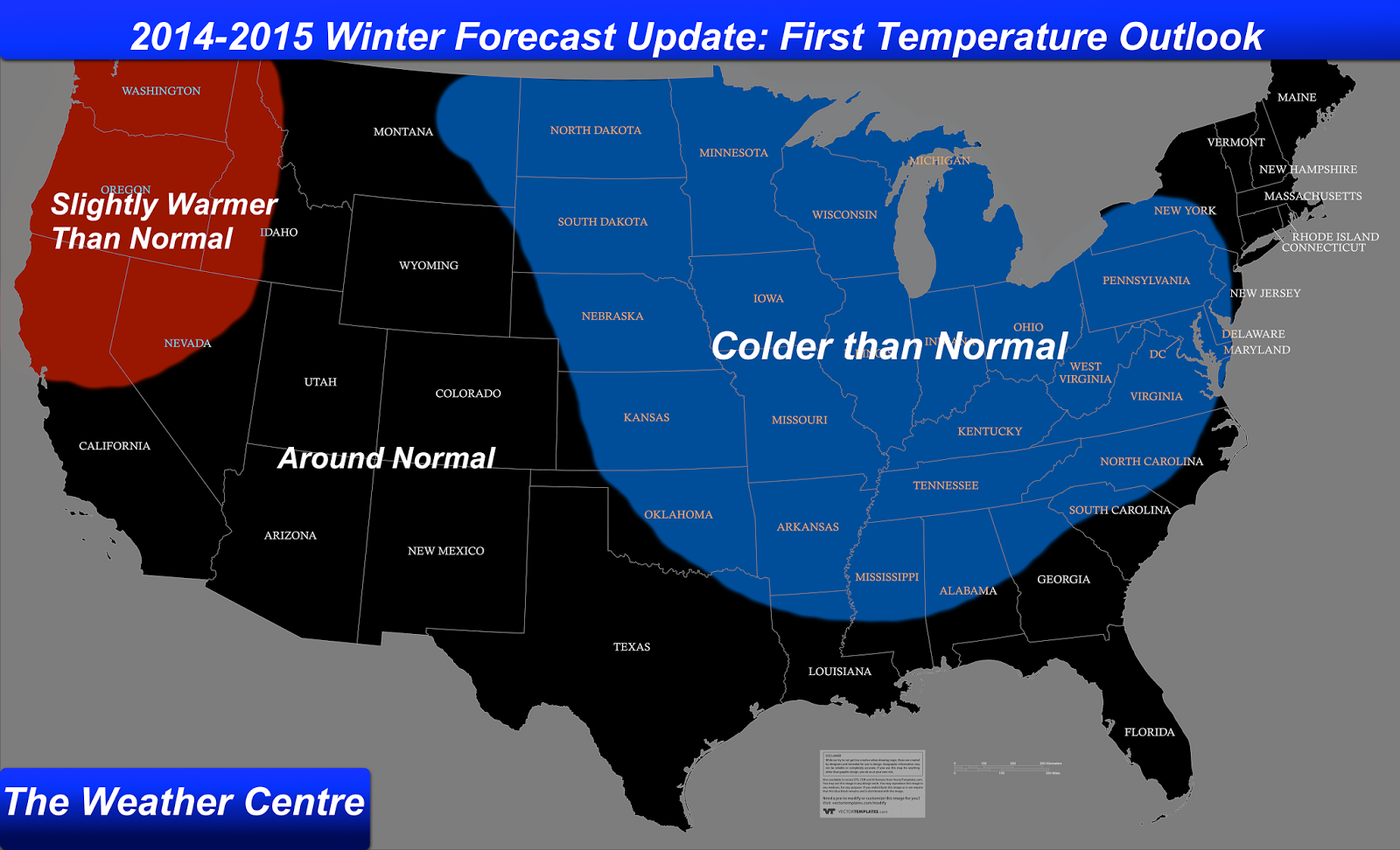 The Weather Centre: 2014-2015 Winter Forecast Update: First Maps ...