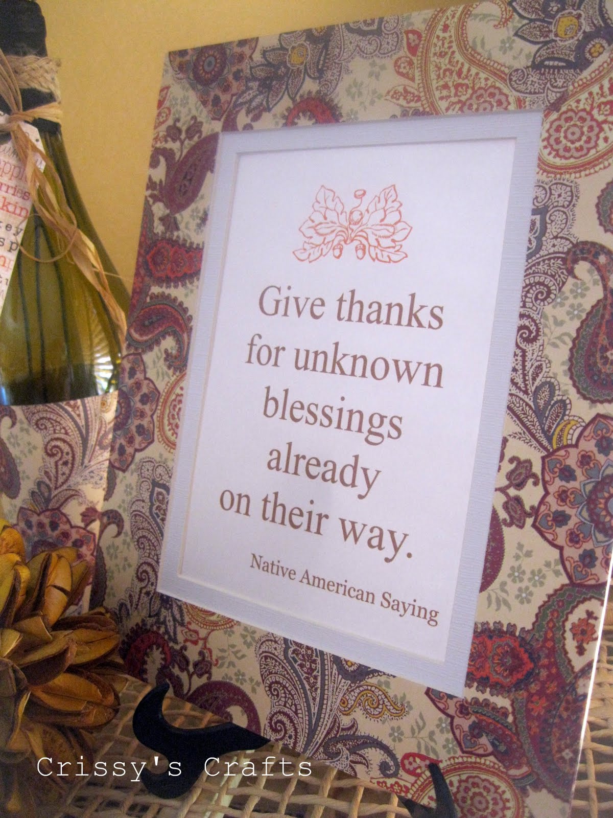 Be Thankful Frames{Crissy's Crafts}