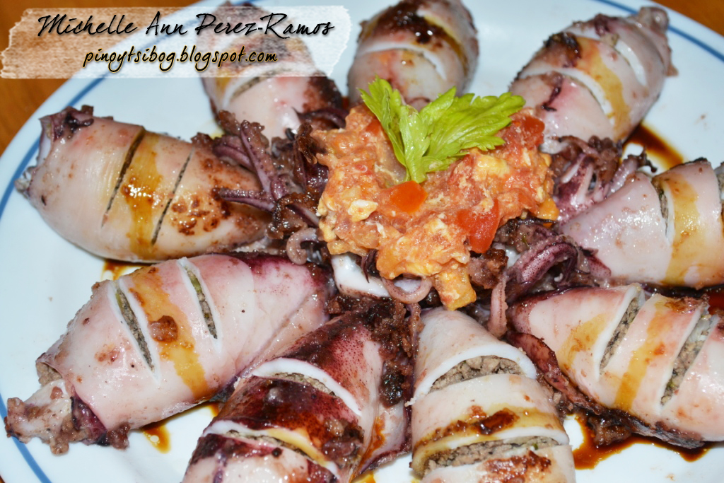 Pinoy Tsibog: Rellenong Pusit (Stuffed Squid)