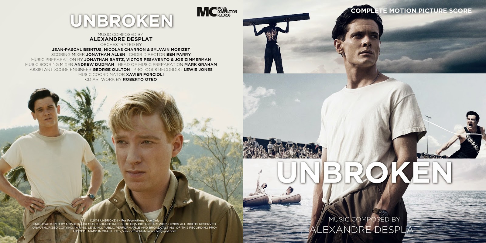 Soundtrack List Covers: Unbroken Complete (Alexandre Desplat)