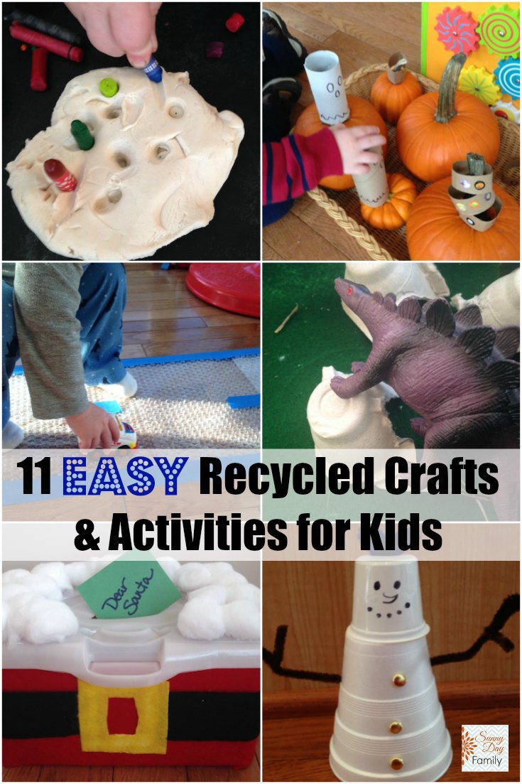 11 Easy Recycled Crafts and Activities for Kids | Sunny Day Family