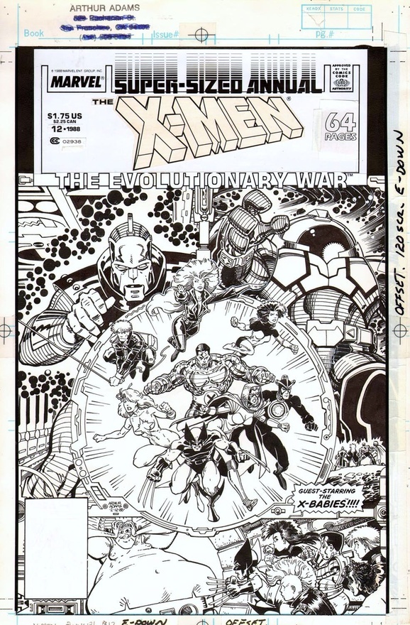 Marvel Comics of the 1980s: 1988 - Anatomy of a cover - Uncanny X-Men ...