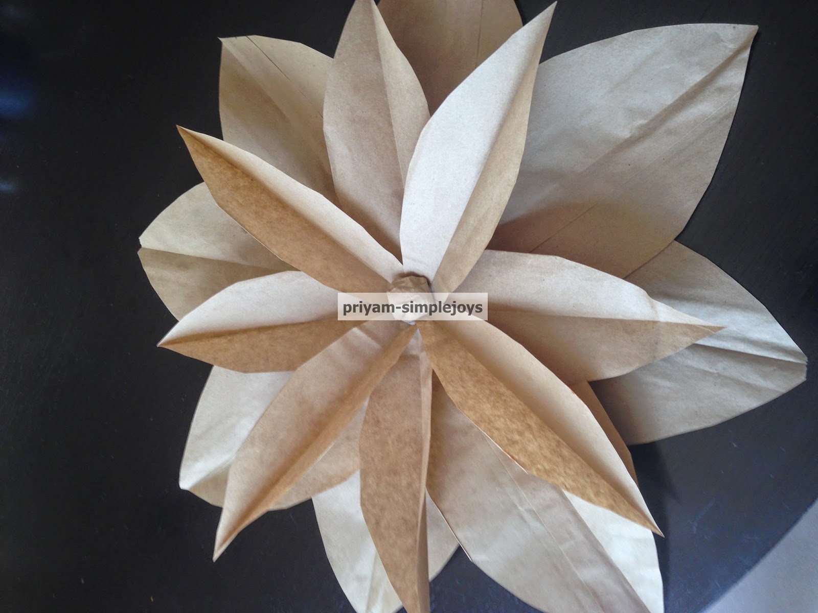 SimpleJoys: Brown Paper Bag flower